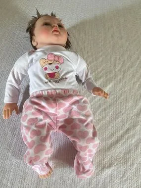 Toys | Vintage Soft Body Baby Doll Pink Outfit Sleepy Eyes Style | Poshmark